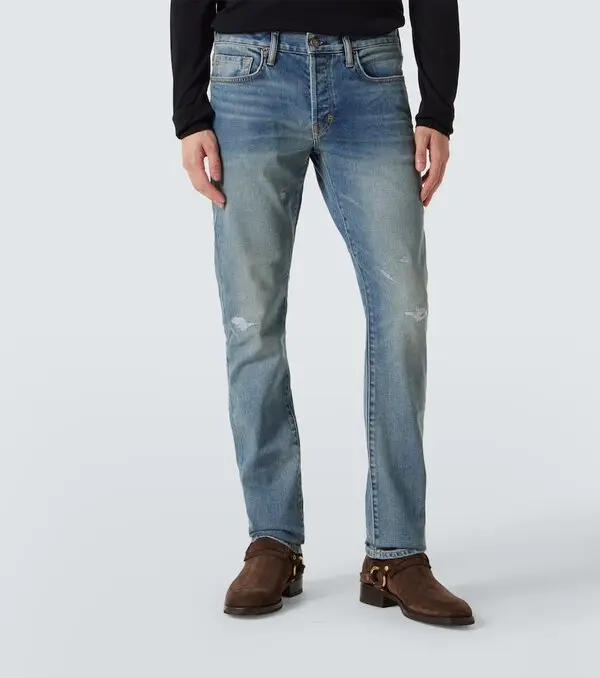 TOM FORD Distressed Straight Jeans