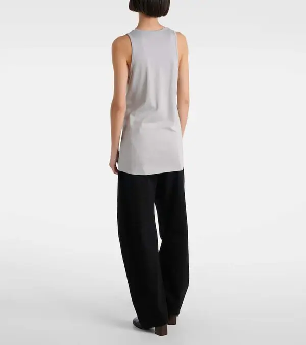 LEMAIRE Cotton Jersey Tank Top - Grey