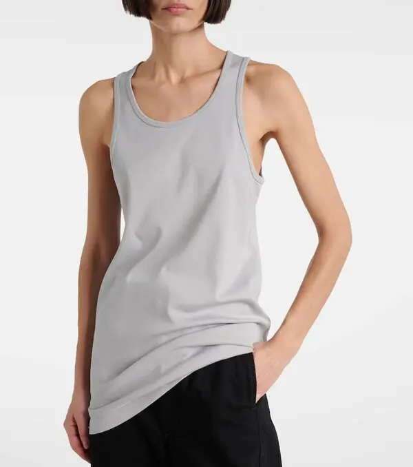 LEMAIRE Cotton Jersey Tank Top - Grey