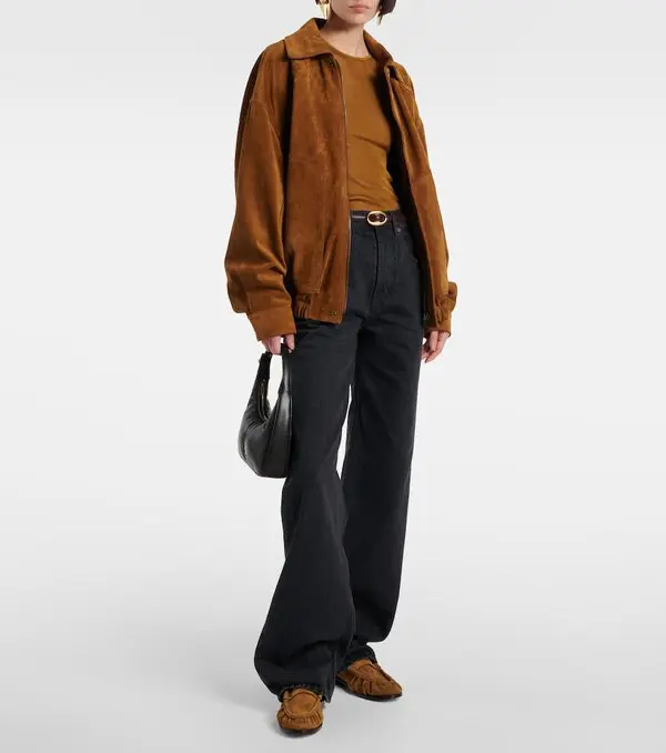 Saint Laurent Cassandre Knitted Top - Brown