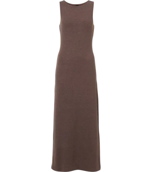 LESET Sleeveless Midi Dress - Brown