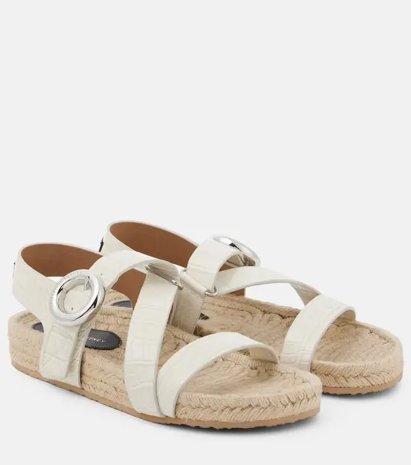 Stella McCartney Gaia S-wave Espadrille Sandals - White