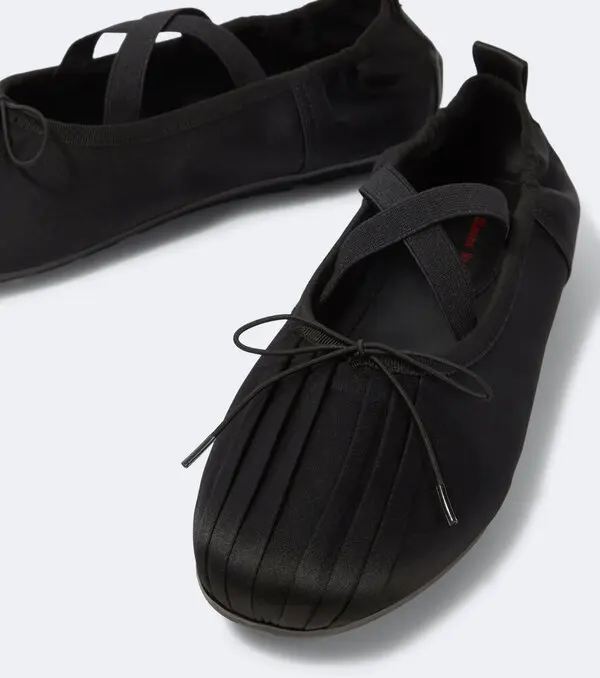 Simone Rocha Grip Satin Ballet Flats
