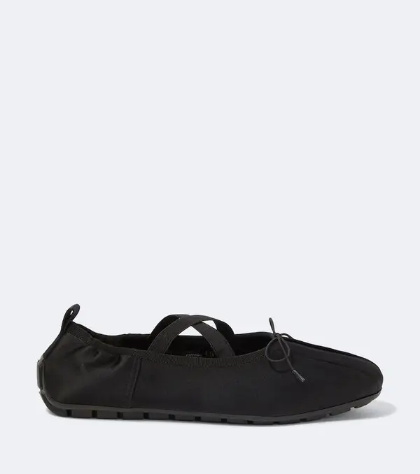 Simone Rocha Grip Satin Ballet Flats