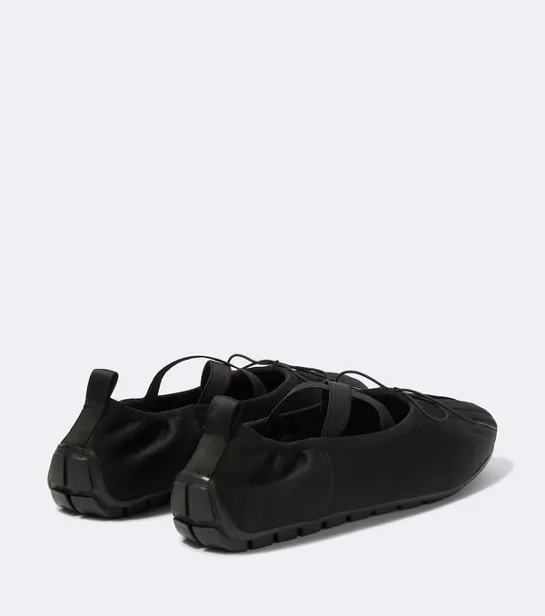 Simone Rocha Grip Satin Ballet Flats