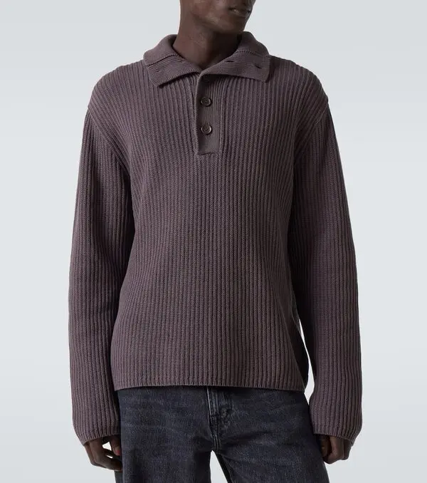 Our Legacy Navigator Cotton Polo Sweater
