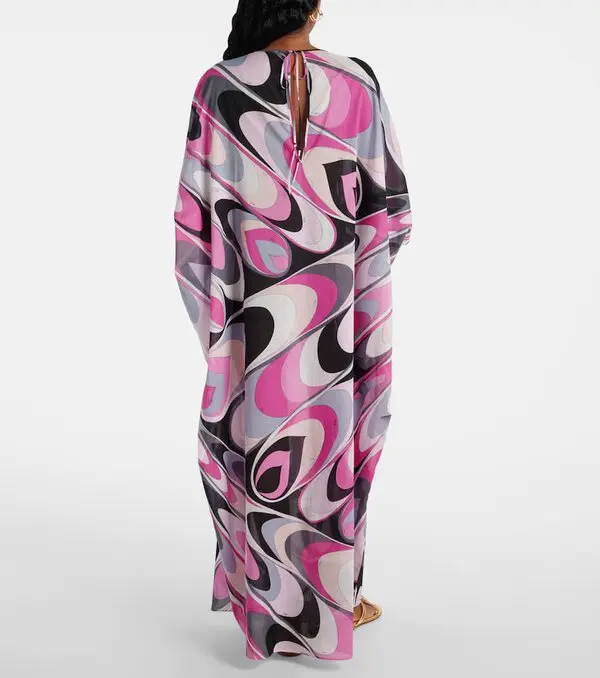 Emilio Pucci Onde Cotton Muslin Kaftan