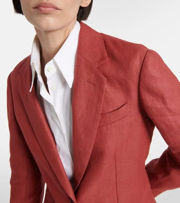 Brunello Cucinelli Hemp And Linen Gabardine Blazer