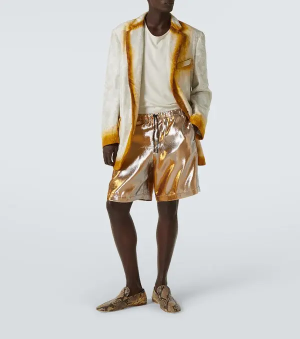 Dries Van Noten Silk Jacquard Blazer