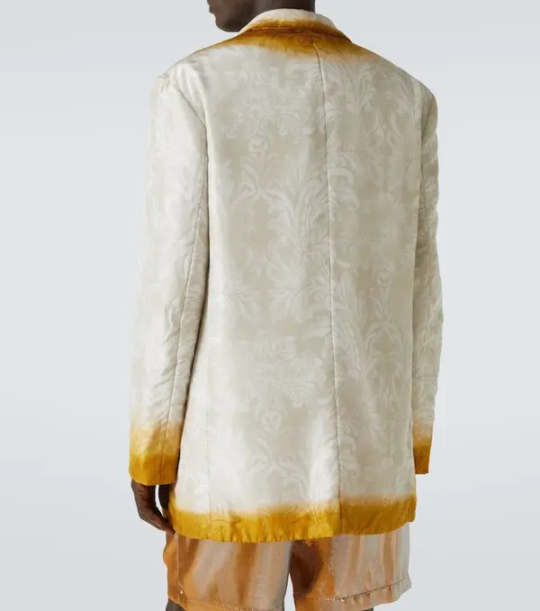 Dries Van Noten Silk Jacquard Blazer