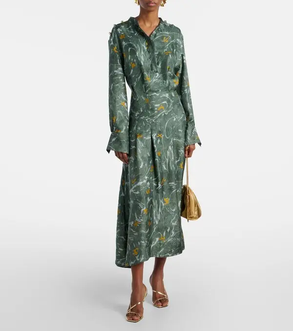 Altuzarra Felicia Studded Silk Maxi Dress