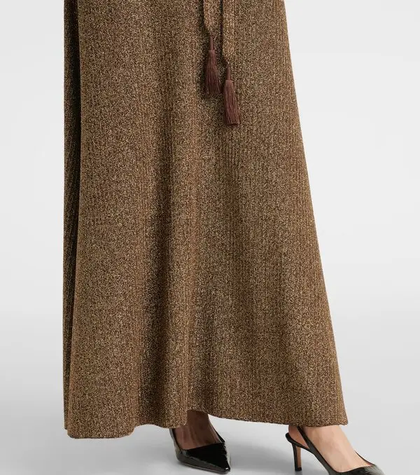 TOM FORD Open-back Maxi Dress - Metallic
