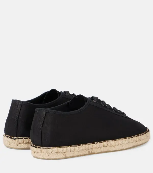 LEMAIRE Linoleum Lace-up Espadrilles - Black
