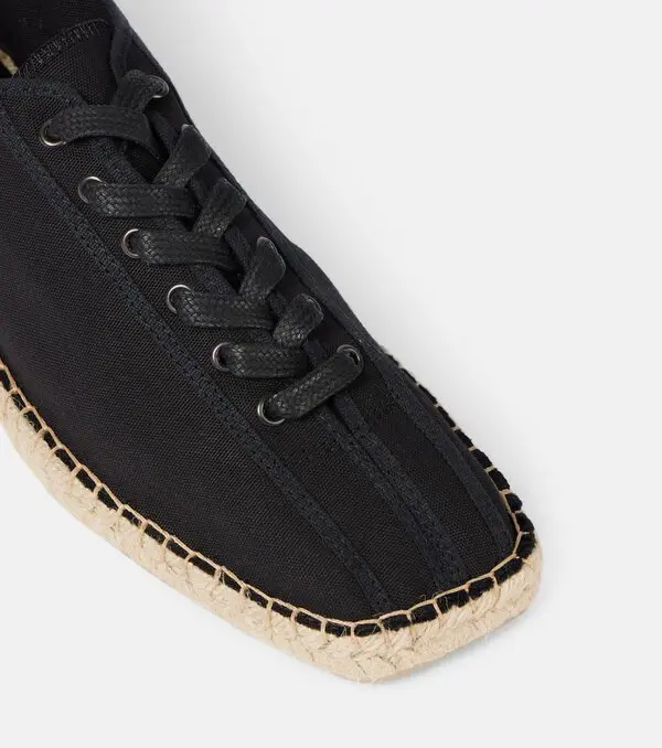 LEMAIRE Linoleum Lace-up Espadrilles - Black