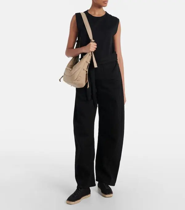 LEMAIRE Linoleum Lace-up Espadrilles - Black