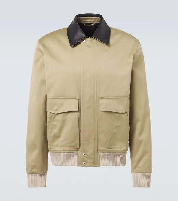 WALES BONNER Shade Cotton Sateen Blouson - Beige