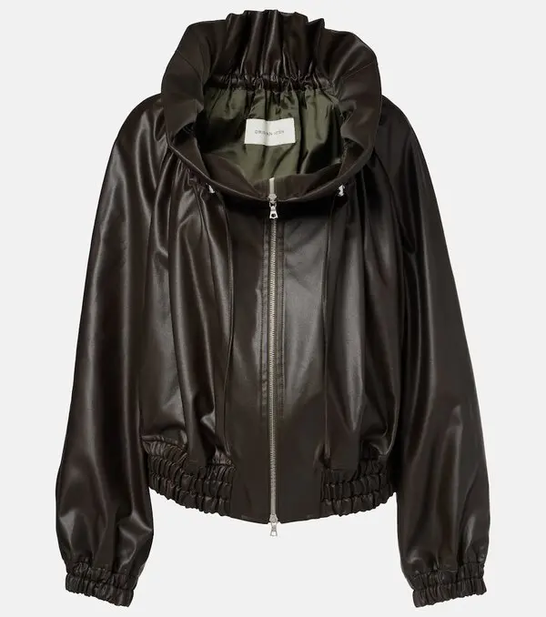 Dries Van Noten Cocoon Gathered Blouson - Green