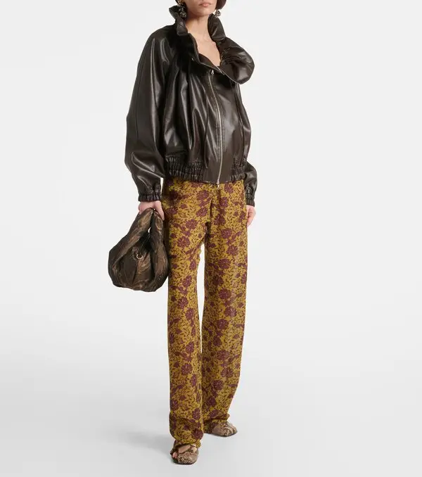 Dries Van Noten Cocoon Gathered Blouson
