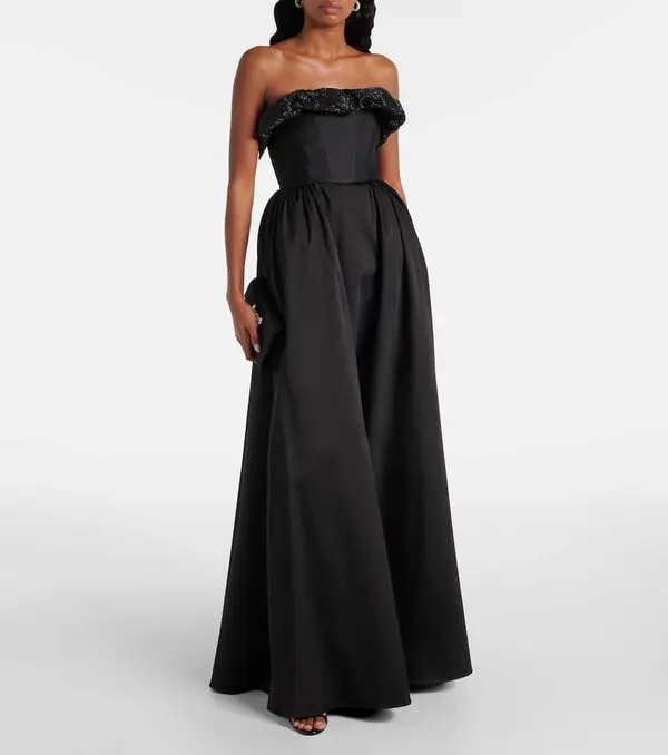 Roland Mouret Ruffled Strapless Gown