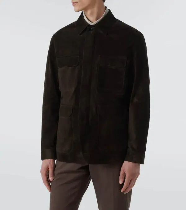 Zegna Leather Field Jacket