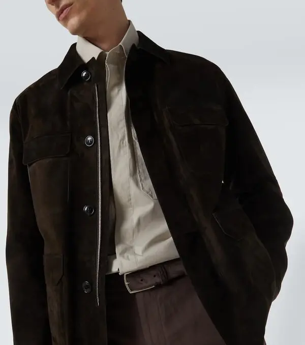 Zegna Leather Field Jacket