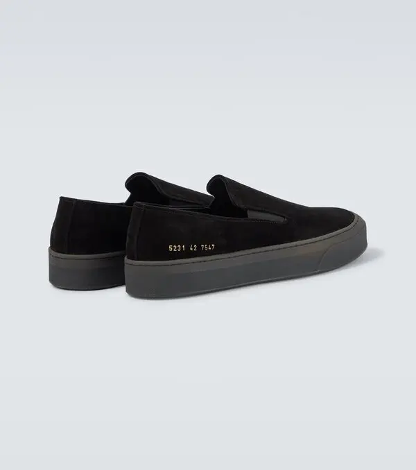 COMMON PROJECTS Suede Slip-on Sneakers - Black