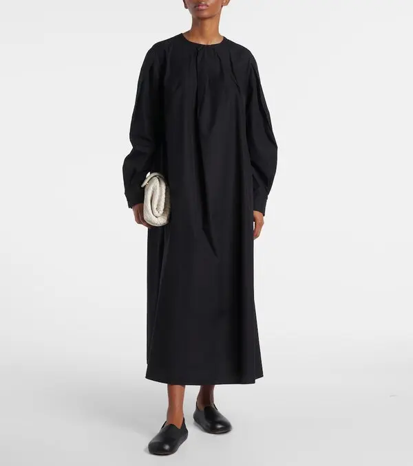 Max Mara Liriche Cotton Poplin Midi Dress