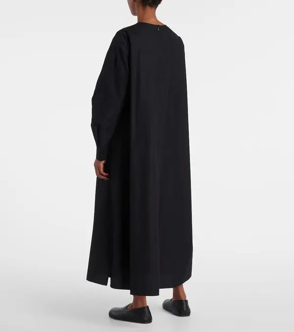 Max Mara Liriche Cotton Poplin Midi Dress