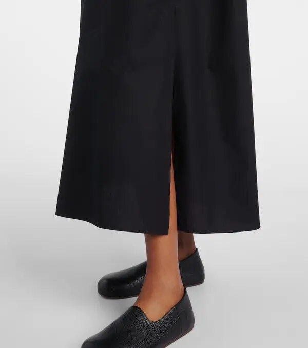 Max Mara Liriche Cotton Poplin Midi Dress
