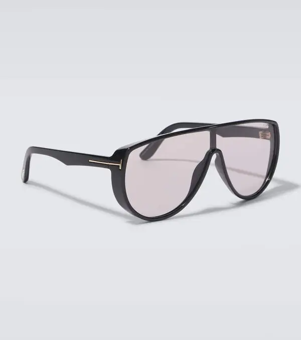 TOM FORD Achilles Aviator Sunglasses - Black