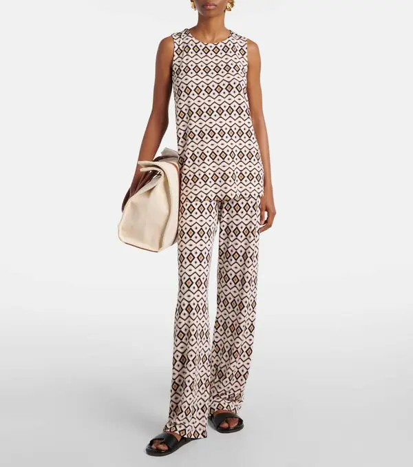 Max Mara Ersilia Printed Jersey Top