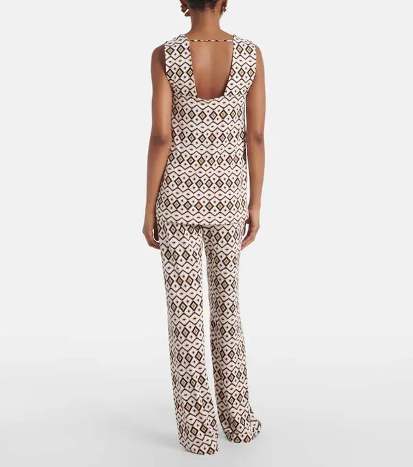 Max Mara Ersilia Printed Jersey Top