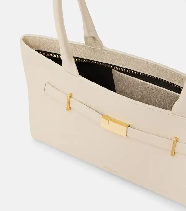 DEMELLIER New York Leather Shoulder Bag - White