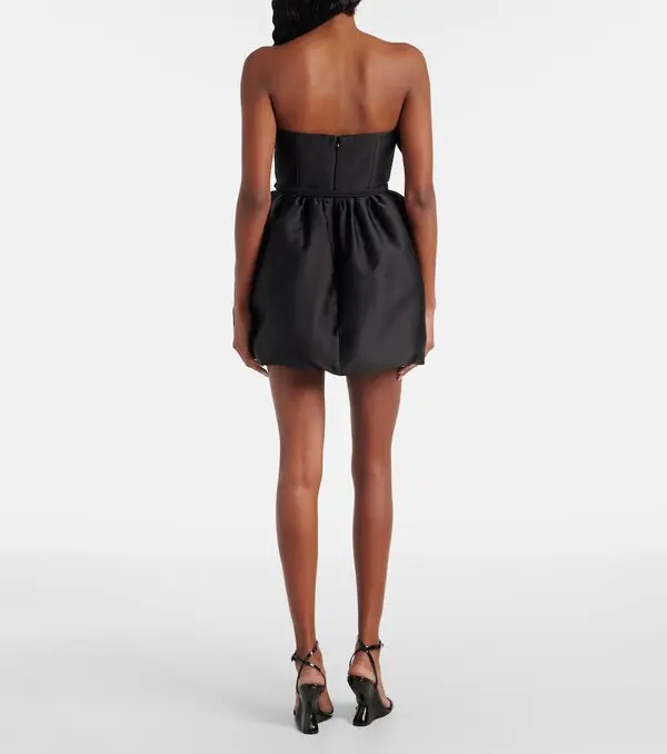 Roland Mouret Ruffled Draped Strapless Mini Dress