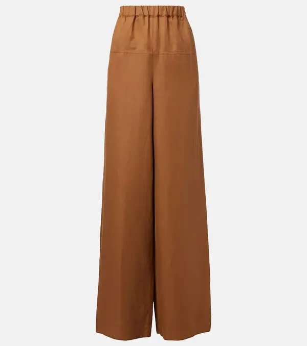 Max Mara Onore Wide-leg Pants - Brown
