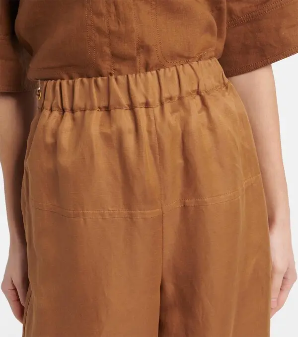 Max Mara Onore Wide-leg Pants - Brown