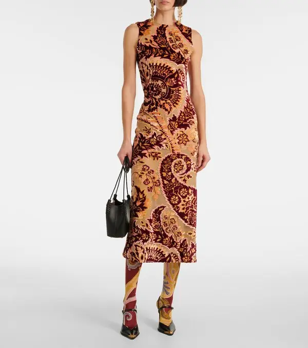 Wolford X Etro Satin De Luxe Paisley Tights - Multicoloured