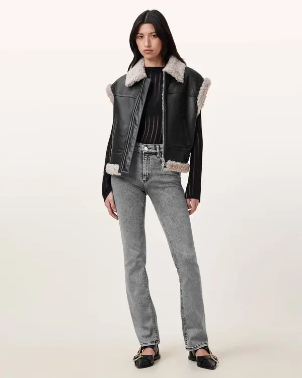 ALLSAINTS Haldan Slim Bootcut Denim Jeans