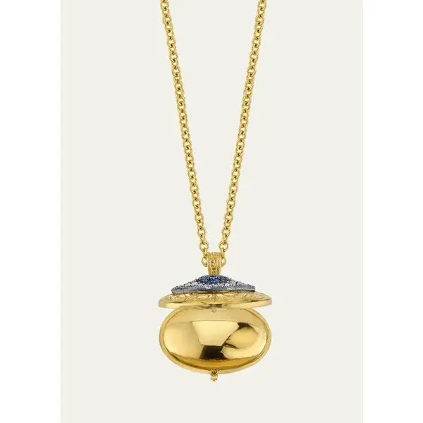 Arman Sarkisyan Hammered Evil Eye Locket Necklace