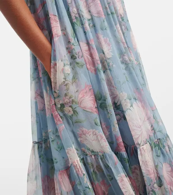 Chloé Floral Silk Muslin Maxi Dress