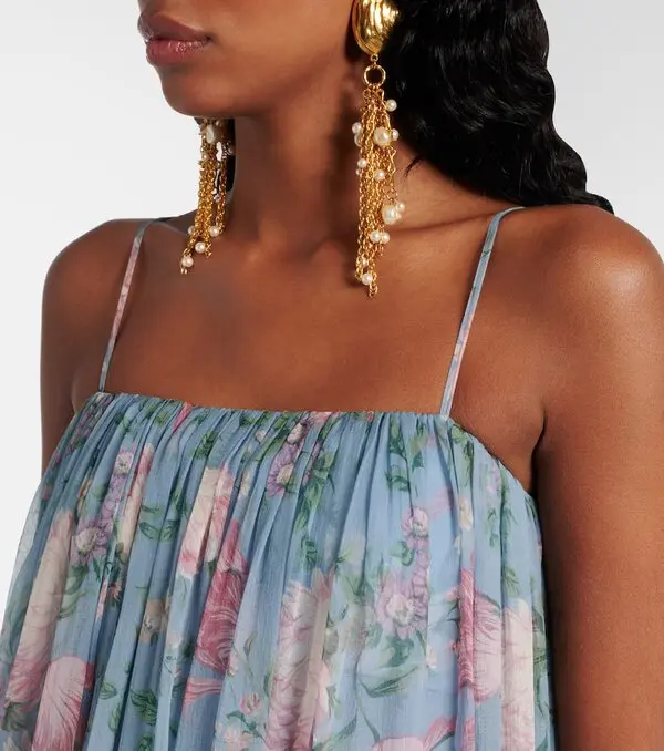 Chloé Floral Silk Muslin Maxi Dress