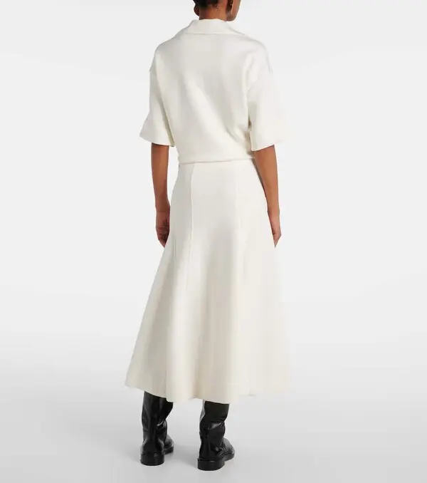 JIL SANDER Knitted Midi Skirt