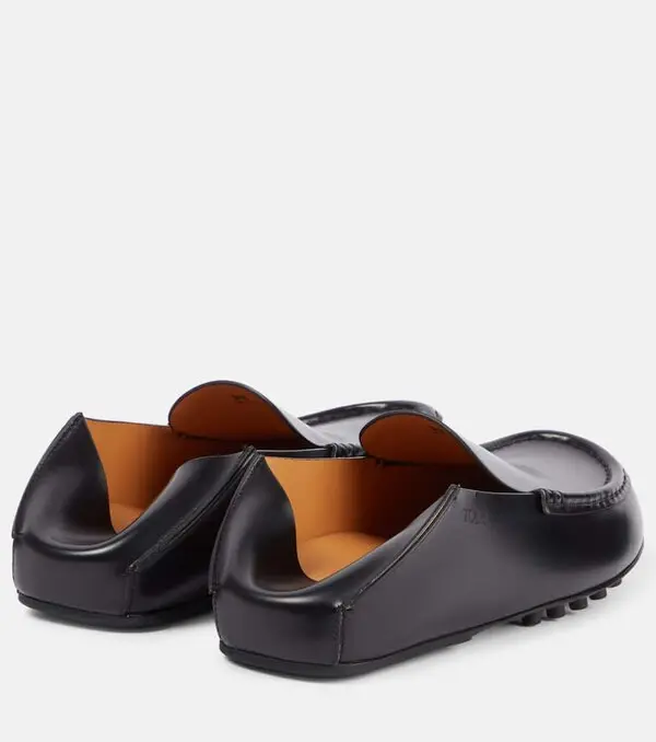 TOD'S Leather Driving Shoes - Black