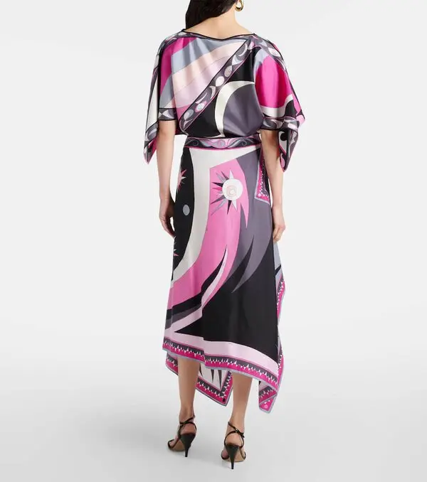 Emilio Pucci Stella Asymmetric Midi Skirt