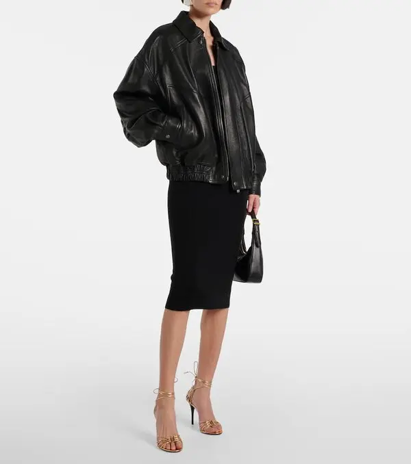 Saint Laurent Babylone 90 Leather Sandals