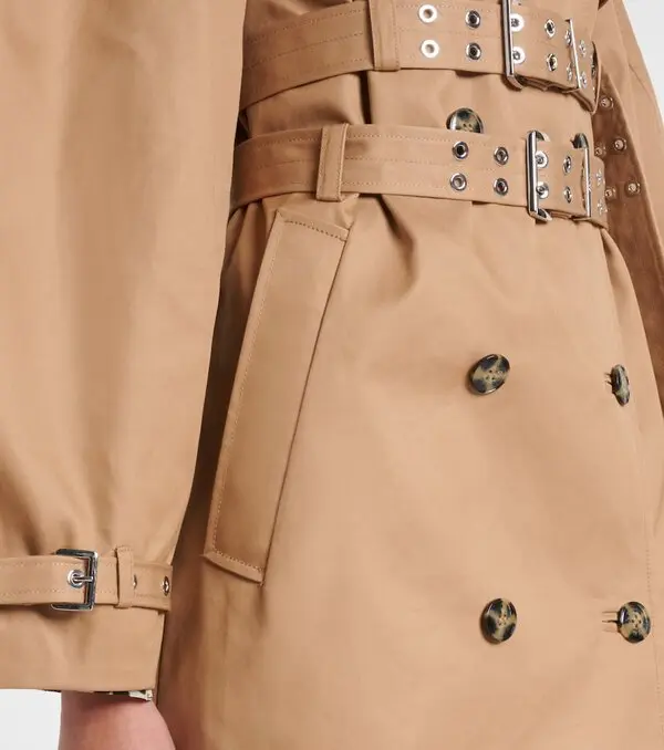 GANNI Cotton Trench Coat