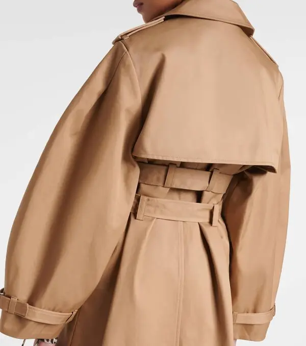 GANNI Cotton Trench Coat