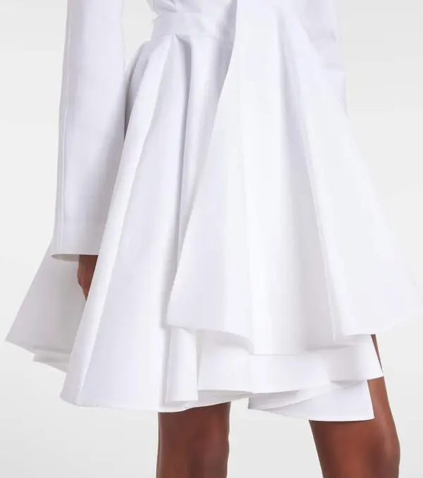 Alaïa Asymmetric Cotton Minidress