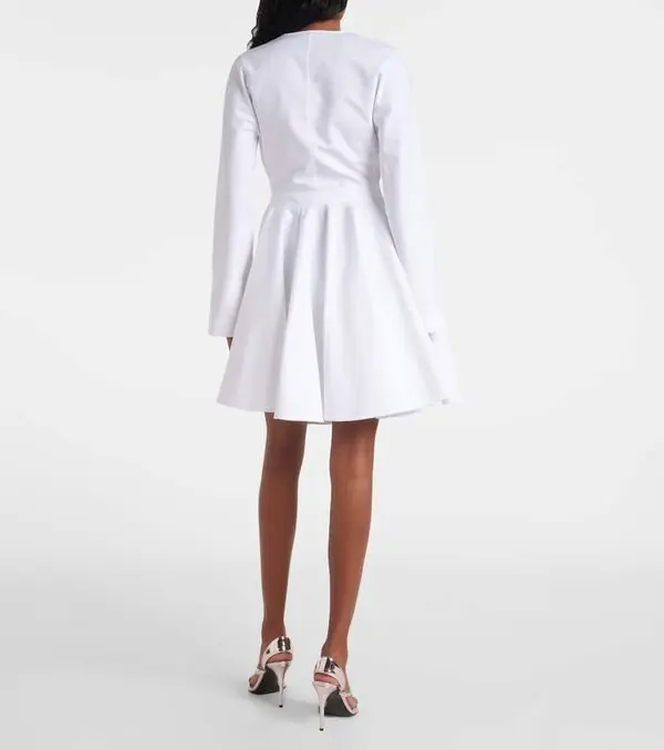 Alaïa Asymmetric Cotton Minidress