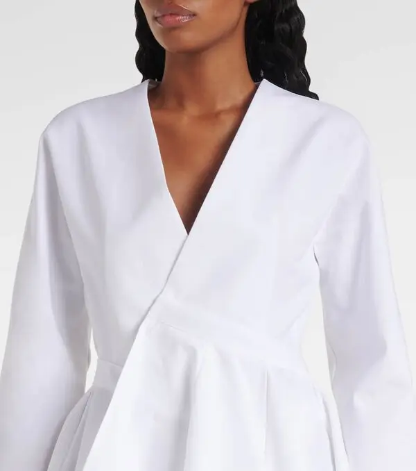 Alaïa Asymmetric Cotton Minidress